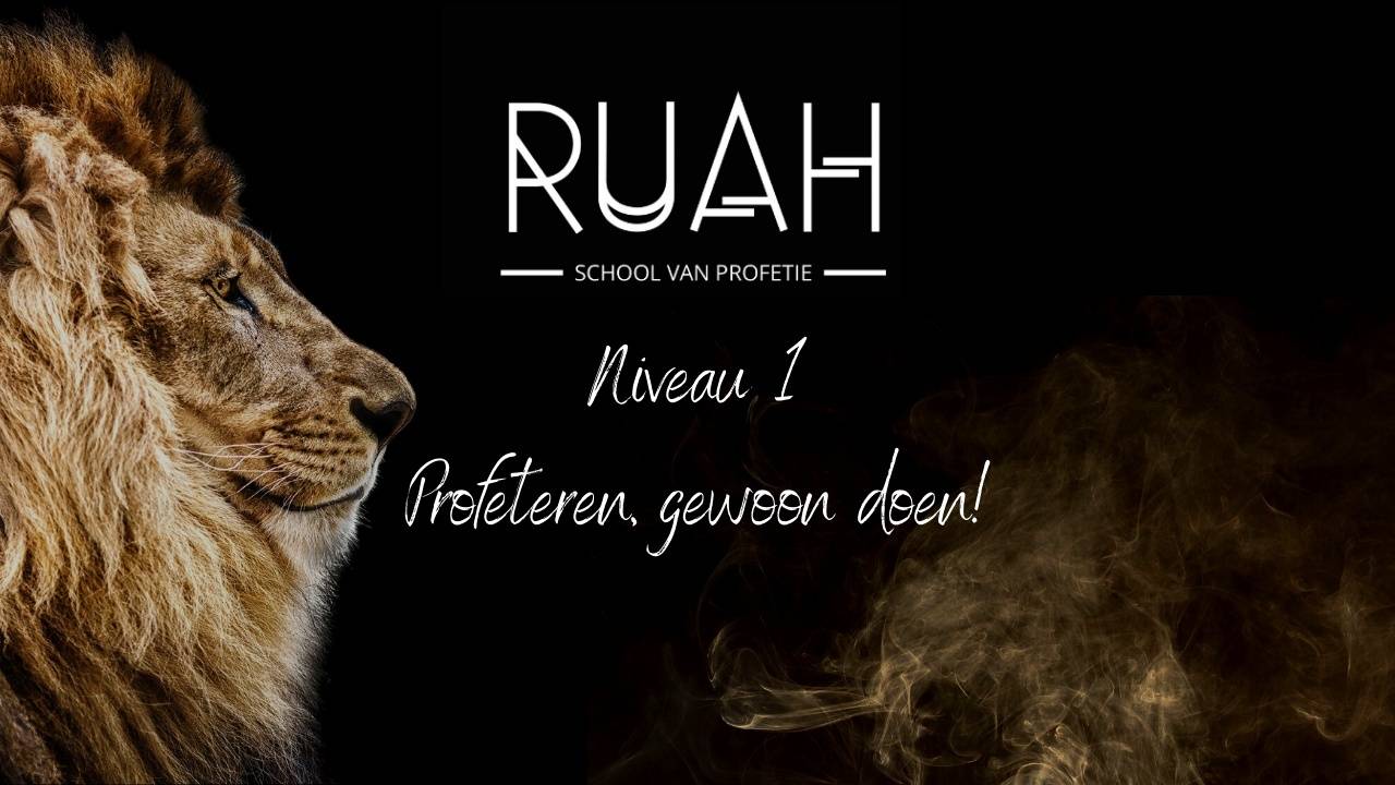 Ruah Niveau 1 (Online): Leren profeteren- God's stem horen en zien ...